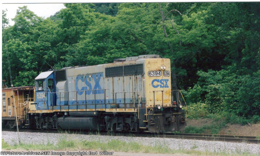 CSX #6394 leads a local